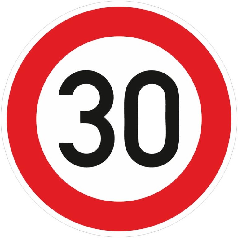 VZ 274 30 Zul ssige H chstgeschwindigkeit 30 Km h