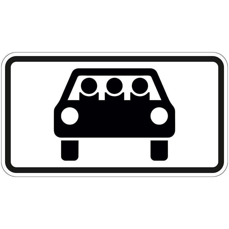 VZ 1010-71 Mehrfachbesetzte Personenkraftwagen