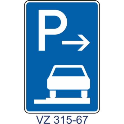 VZ 315-65 - 315-68 Parken auf Gehwegen | gemäß StVO
