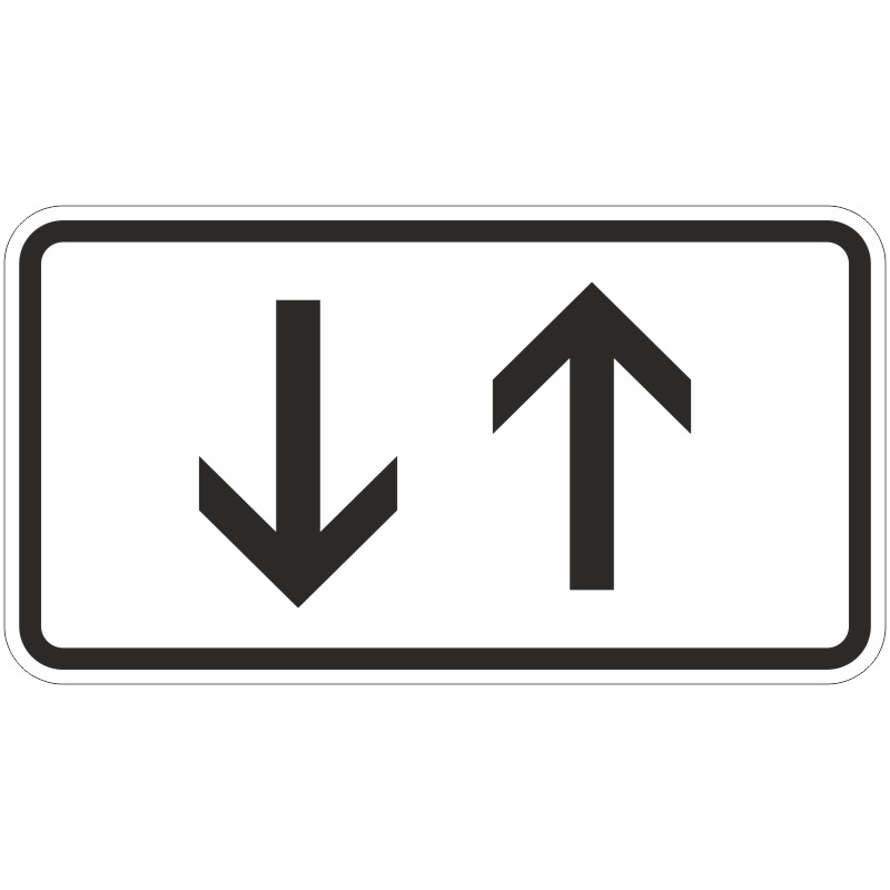 Verkehrszeichen 2 Pfeile Bedeutung 1