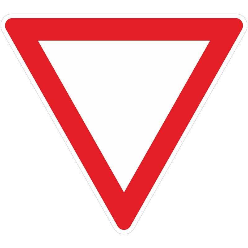 Verkehrszeichen 205 Vorfahrt gewähren. | Ihr Strassenausstatter