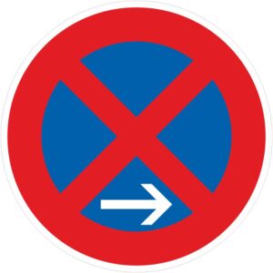 Verkehrszeichen 283-10 Absolutes Halteverbot Anfang, rechts