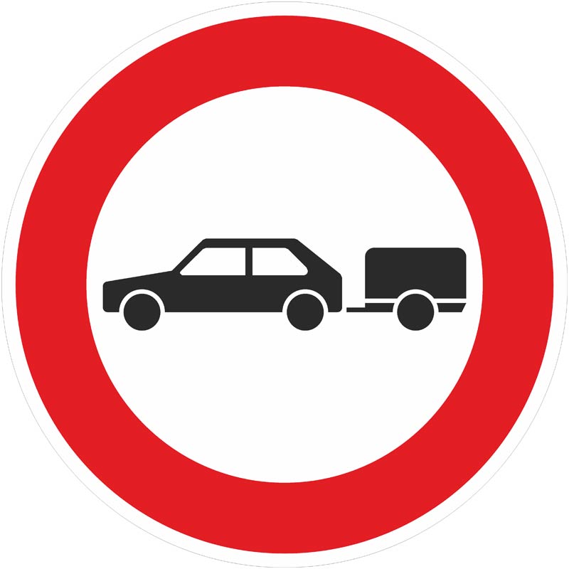 Verkehrszeichen 277 Pkw Mit Anhãnger